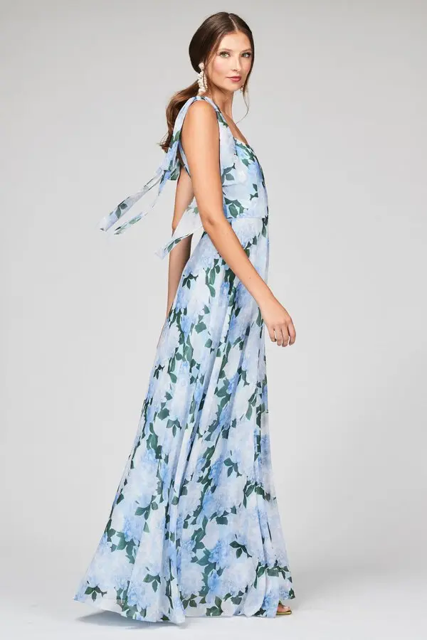 Sachin & Babi Pearl Gown - Glacial Peonies
