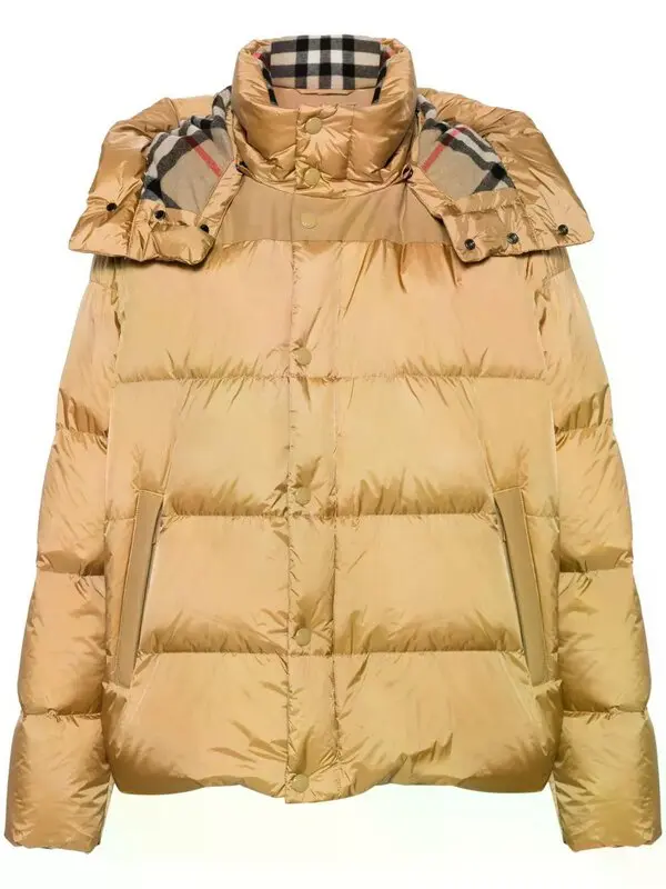 Burberry Padded Hooded Jacket - Brown