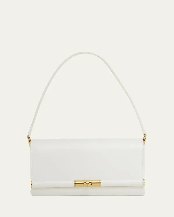 Dolce & Gabbana Marlene Leather Shoulder Bag - Bianco Ottico