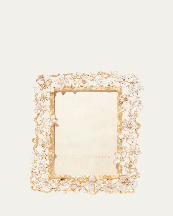 JAY STRONGWATER Leartes Frame, 4" X 6 - White