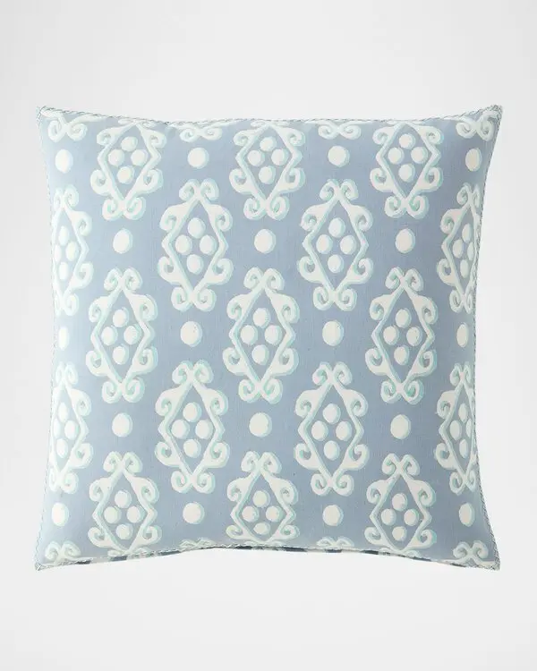 JOHN ROBSHAW Palak Decorative Pillow, 22" Square - Mist