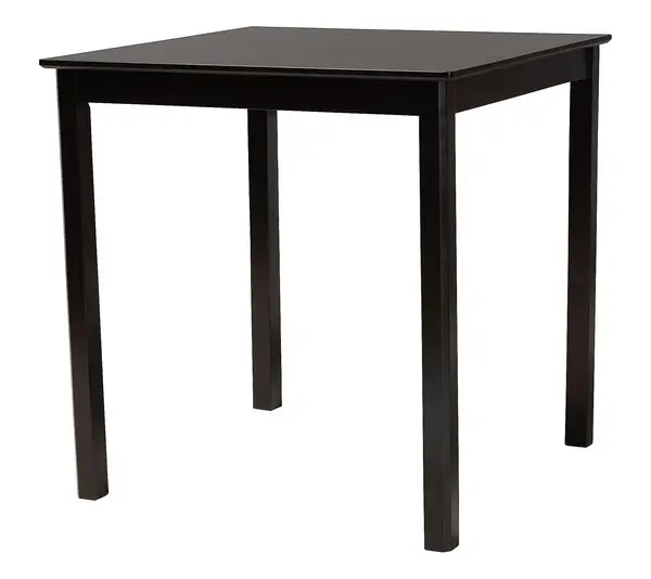 BAXTON STUDIO Lenoir Brown Wood Counter Height Ub Table
