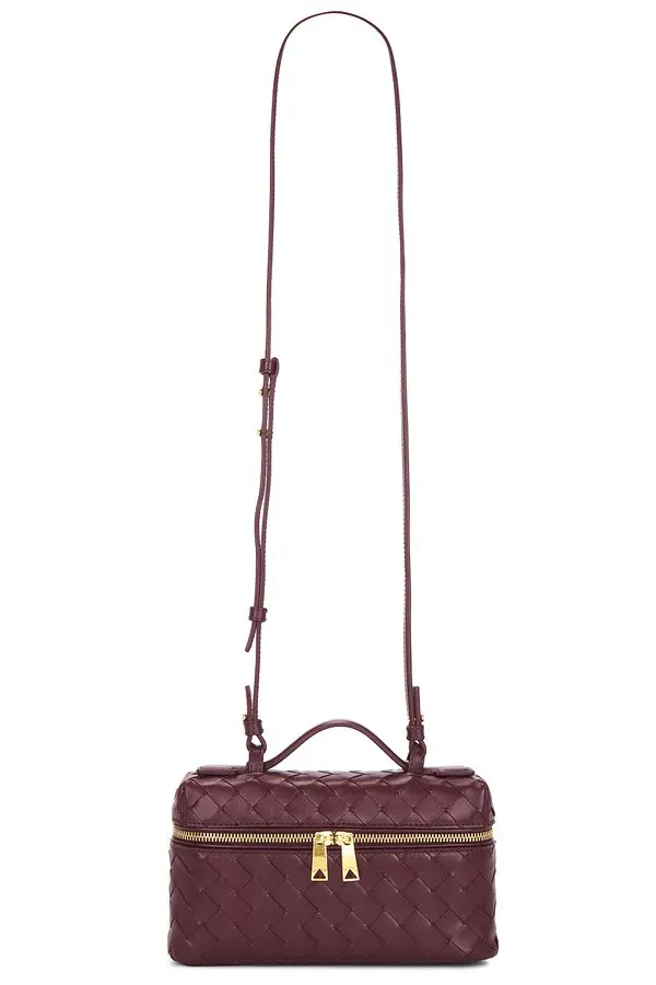 Bottega Veneta Bang Bang Vanity Case - Barolo & Gold