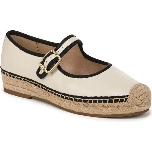 Sam Edelman Mackie Mary Jane Espadrille - Modern Ivory/ Black