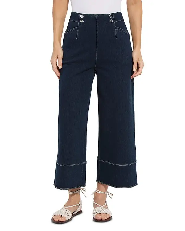 Lyssé Dion Sailor Crop Palazzo Jeans