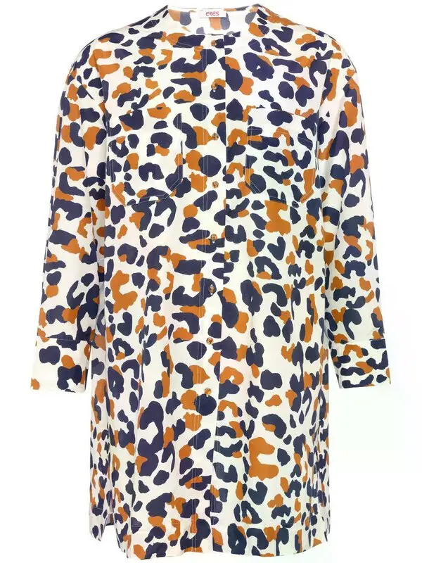 ERES Récifs Leopard Print Shirt - White