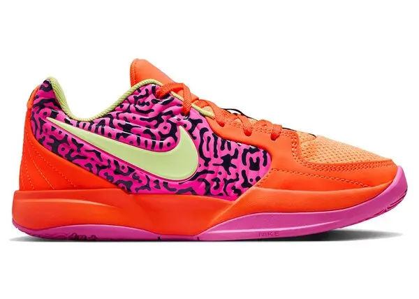 Nike Ja 2 Poison Dart Frog Sneakers - Obsidian/total Orange/pinksicle