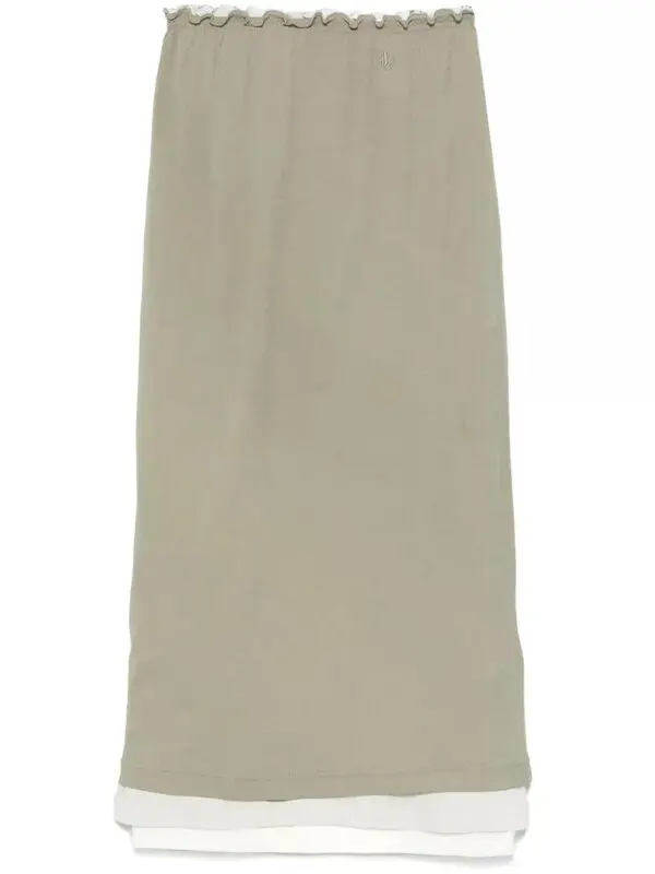 JIL SANDER Cotton Midi Skirt