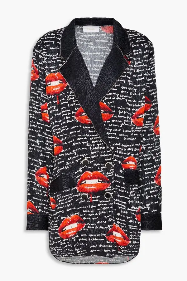 Camilla Double-breasted Printed Blazer