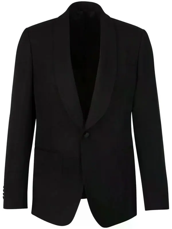 LARDINI Single-breasted Blazer - Black