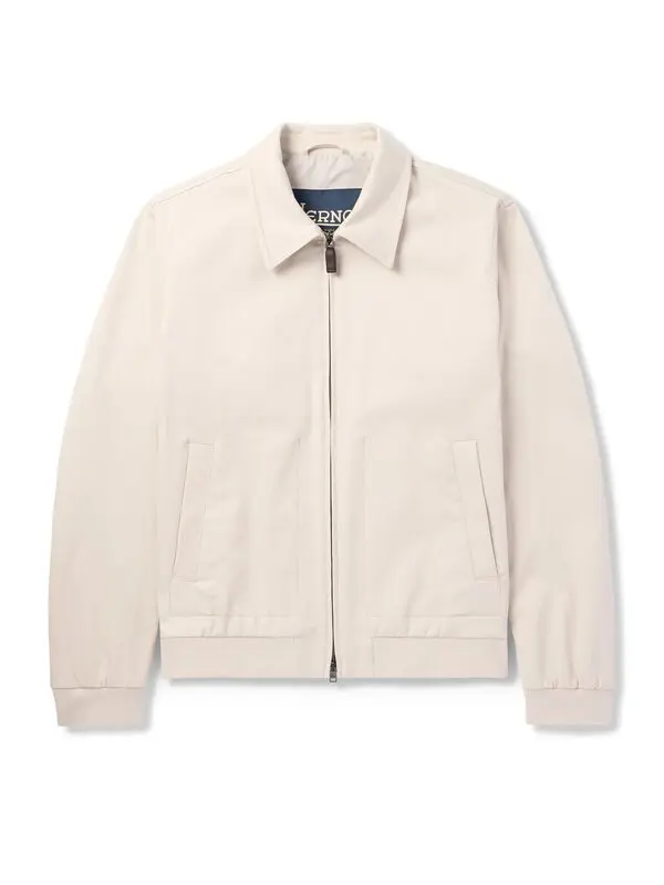 Herno Cotton-blend Twill Bomber Jacket