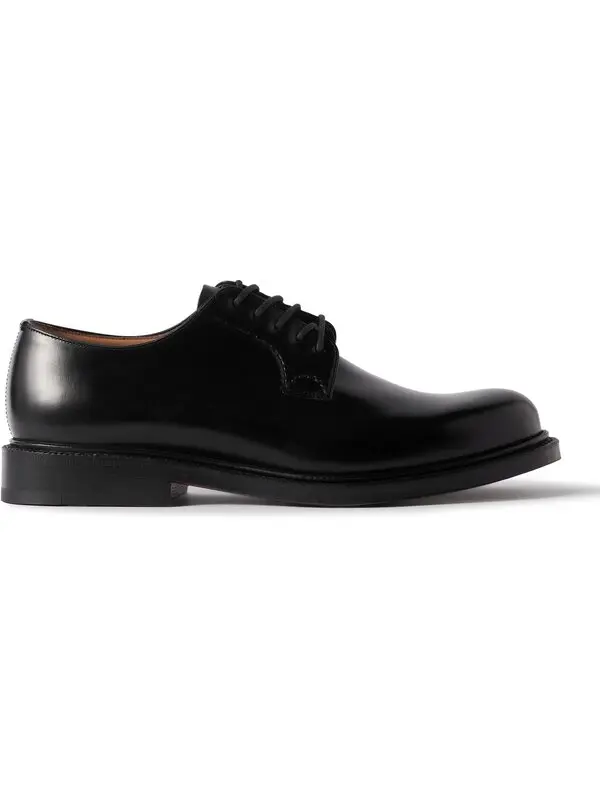 Church's Shannon Polished-leather Derby Shoes - Black