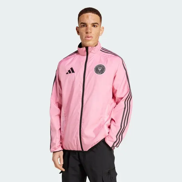 Adidas Inter Miami Cf Anthem Reversible Jacket - Easy Pink | Editorialist