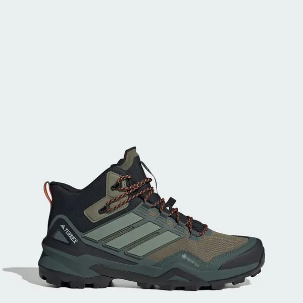 Adidas Terrex Skychaser Mid Gore-tex Hiking Shoes - Olive Strata / Silver Green / Core Black