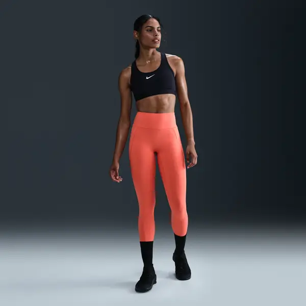 Nike Universa High-waisted 7/8 Leggings With No Front Seam - Orange