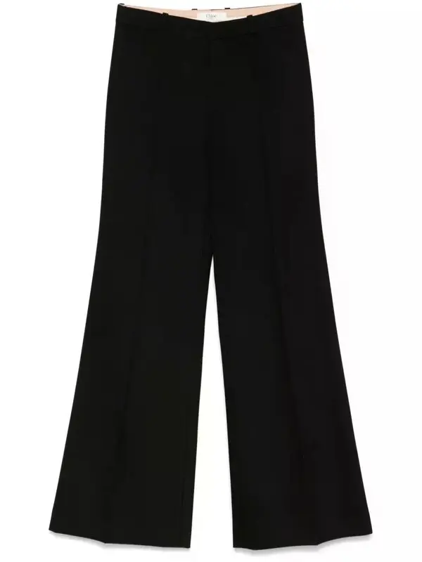 Chloé Flared Tailored Trousers - Black