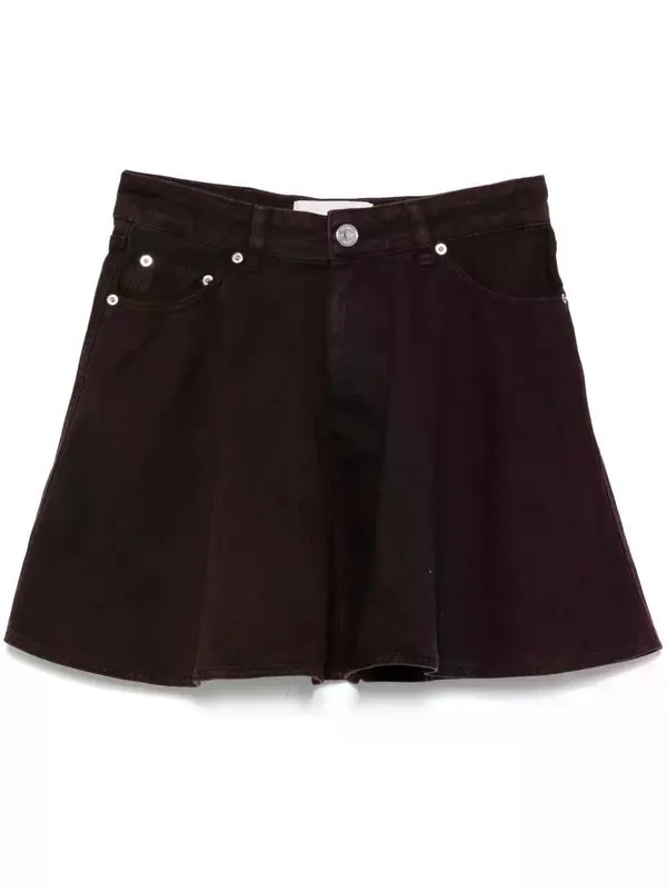 Ami Flared Mini Skirt