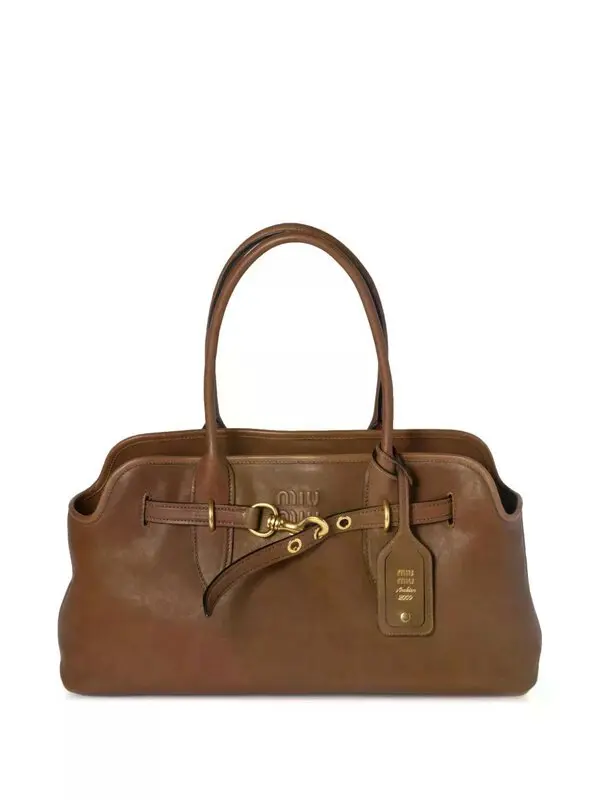 Miu Miu Aventure Shoulder Bag - Brown