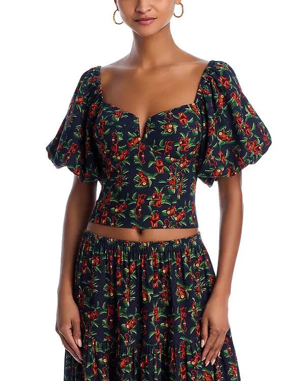 Aqua The White Lotus X Monkey Print Top Exclusive