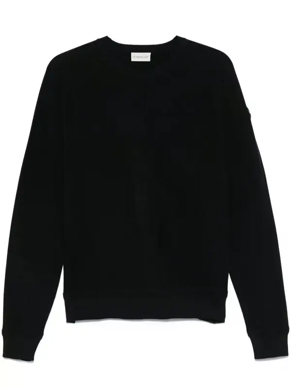 Moncler Logo-patch Sweater - Blue