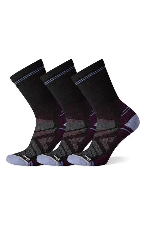 Smartwool Hike Light Cushion Crew Socks 3 Pack - Charcoal