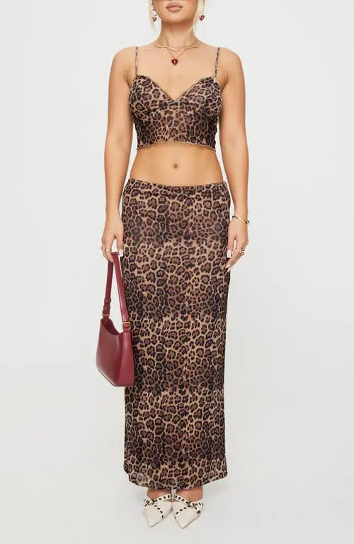 Princess Polly Leopard Print Mesh Set
