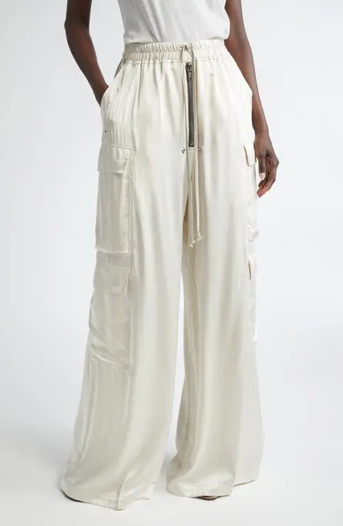 Rick Owens Cargobelas Charmeuse Cargo Pants