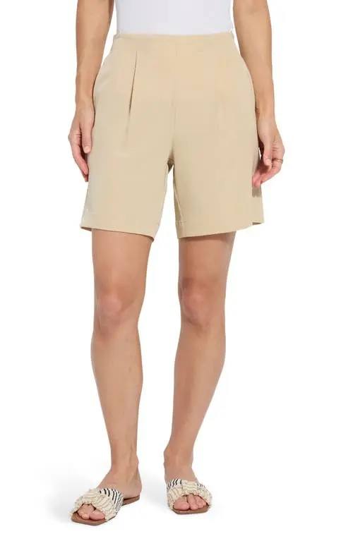 Lyssé Dia Pleated Shorts - Raffia