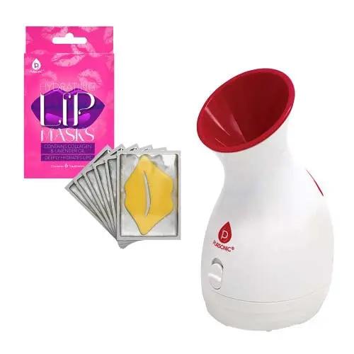 PURSONIC Spa-ready Skincare Bundle Facial Steamer & Hydrating Lip Masks