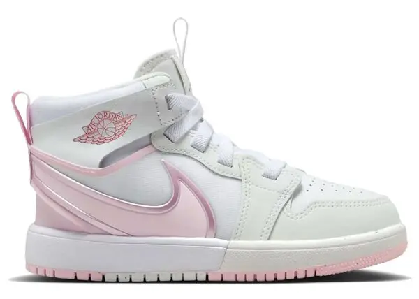 JORDAN 1 Mid Rm Easyon Sneakers - White/fire Red/pink Foam