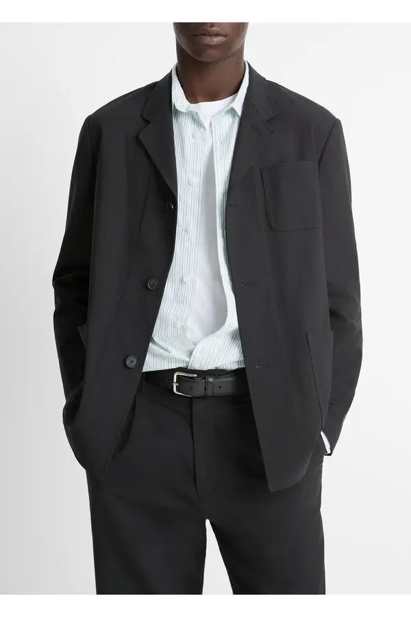 Vince Tailored Utility Blazer - Black