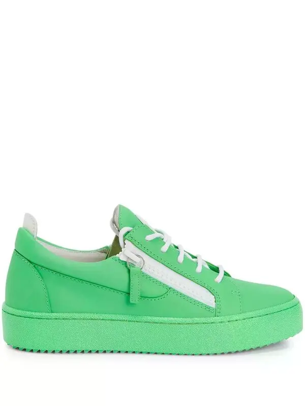 GIUSEPPE ZANOTTI Gail Leather Sneakers - Green
