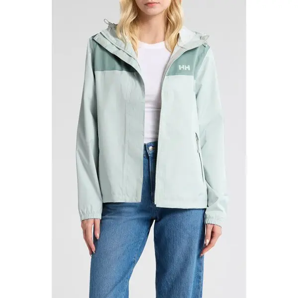 Helly Hansen Vancouver Hooded Rain Jacket - Green Mist