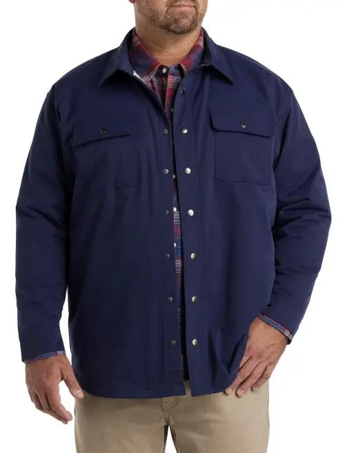 TRUE NATION BY DXL Big & Tall Flannel-lined Shirt Jacket