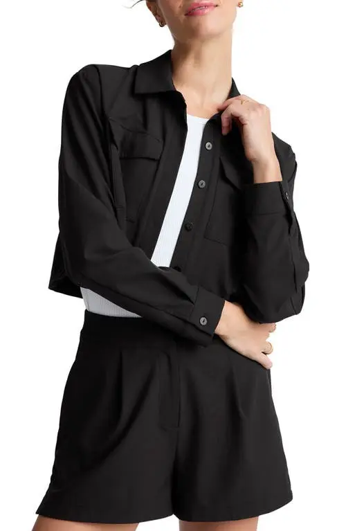 Beyond Yoga Midtown Crop Jacket - Black