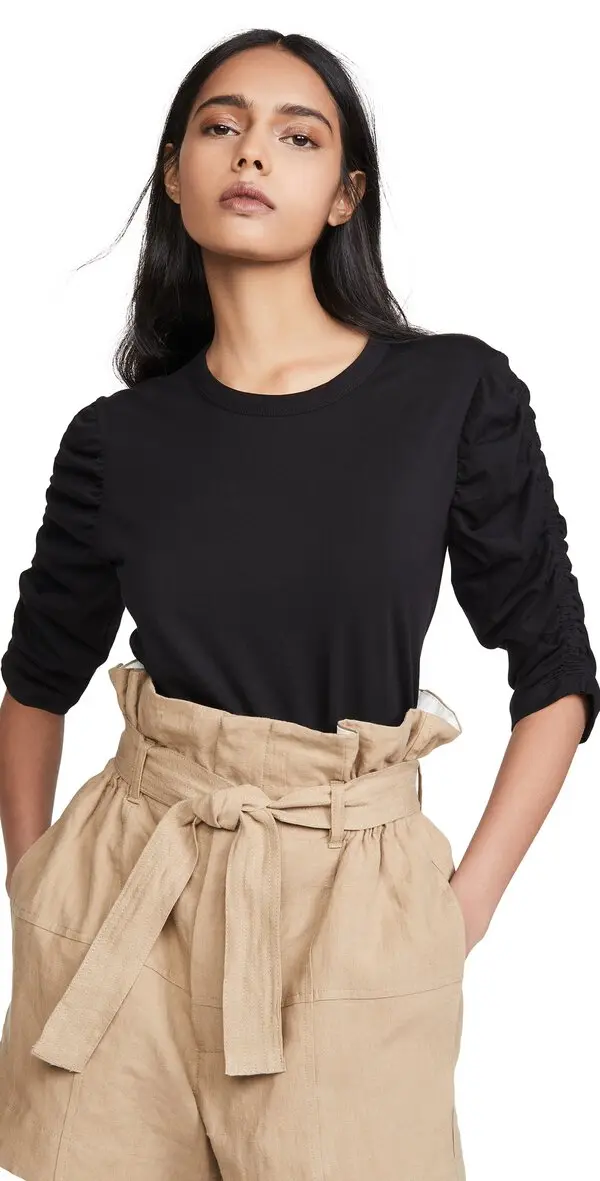 Veronica Beard Waldorf Tee - Black