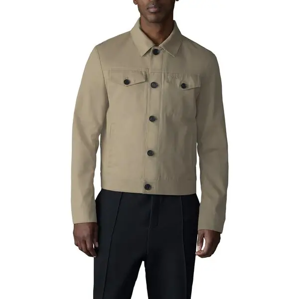 Mackage Nash Twill Trucker Jacket - Light Camel