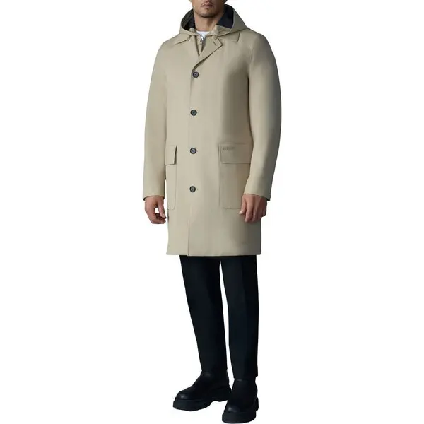 Mackage Mathias 3-in-1 Twill Balmacaan Coat - Light Camel