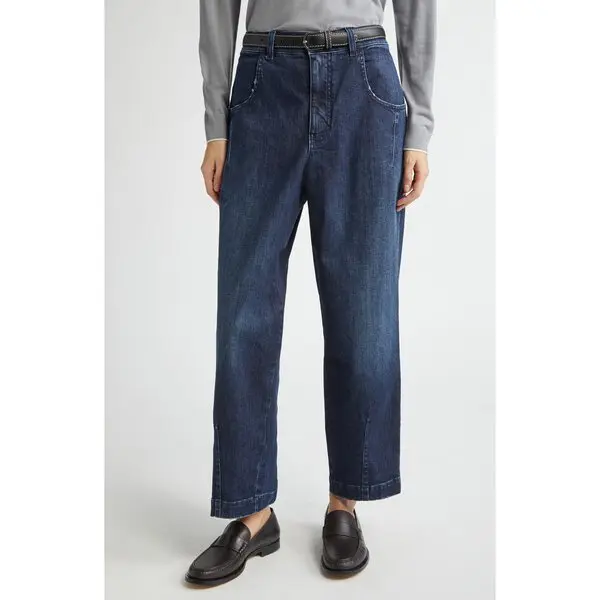 Eleventy Distressed Stretch Jeans - Blue