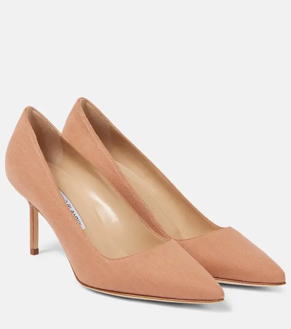 Manolo Blahnik Tora 70 Pumps - Brown