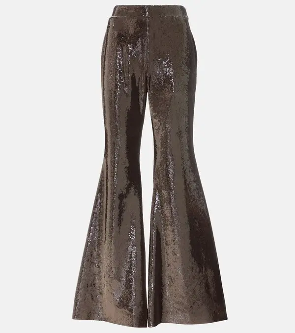 Nina Ricci Sequined Flared Pants
