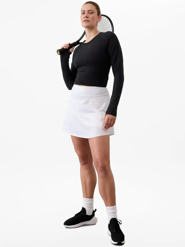 Athleta Ace Advantage High Rise Skort - Bright White