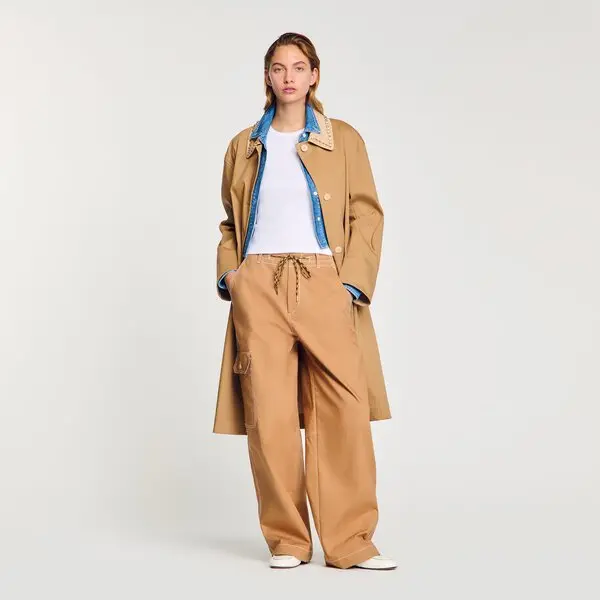 Sandro Cargo Trousers - Camel