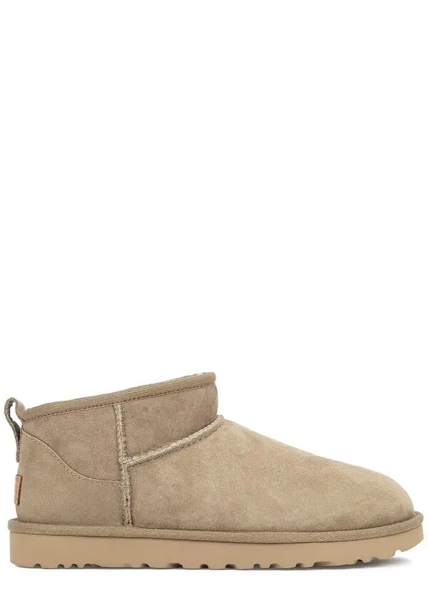 UGG Classic Ultra Mini Suede Boots - Beige