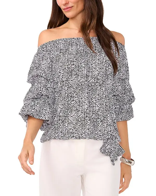 Vince Camuto Off-the-shoulder Top - Rich Black
