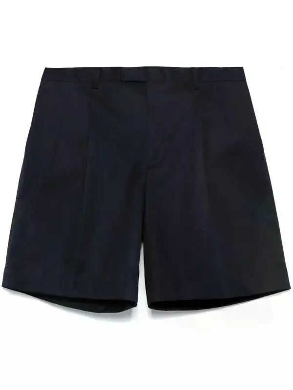 LARDINI Pleat-detailing Shorts - Blue