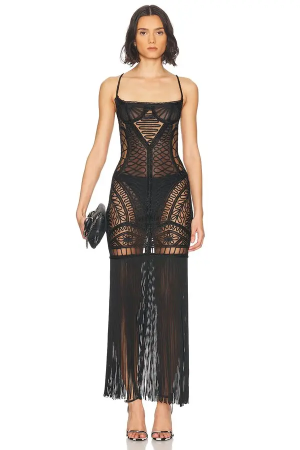Attico Sleeveless Midi Dress
