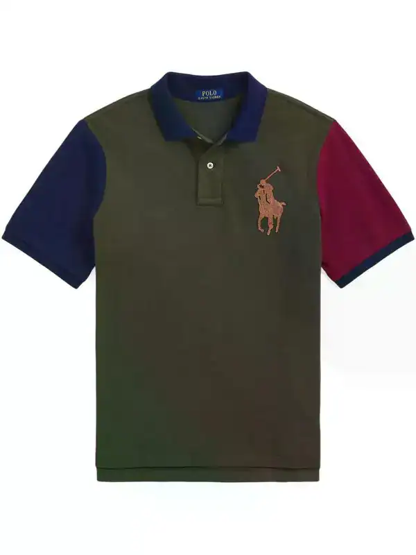 巨*党様 Polo by Ralph Lauren ボーダー　ビッグポニー Polo Ralph Lauren Big Pony Polo Shirt In Green - 23% Off