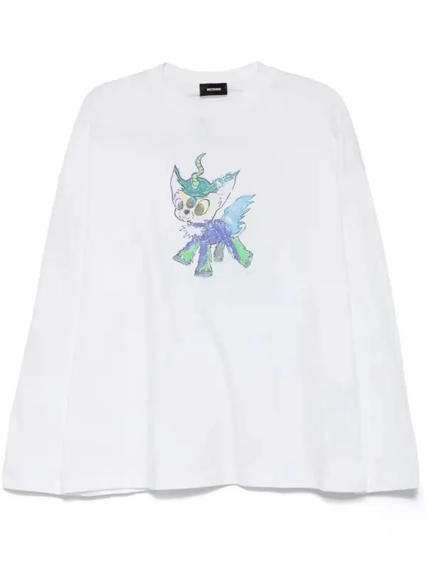 We11Done Monster Drawing T-shirt - White