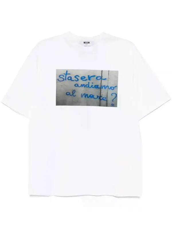 MSGM Graphic-print T-shirt